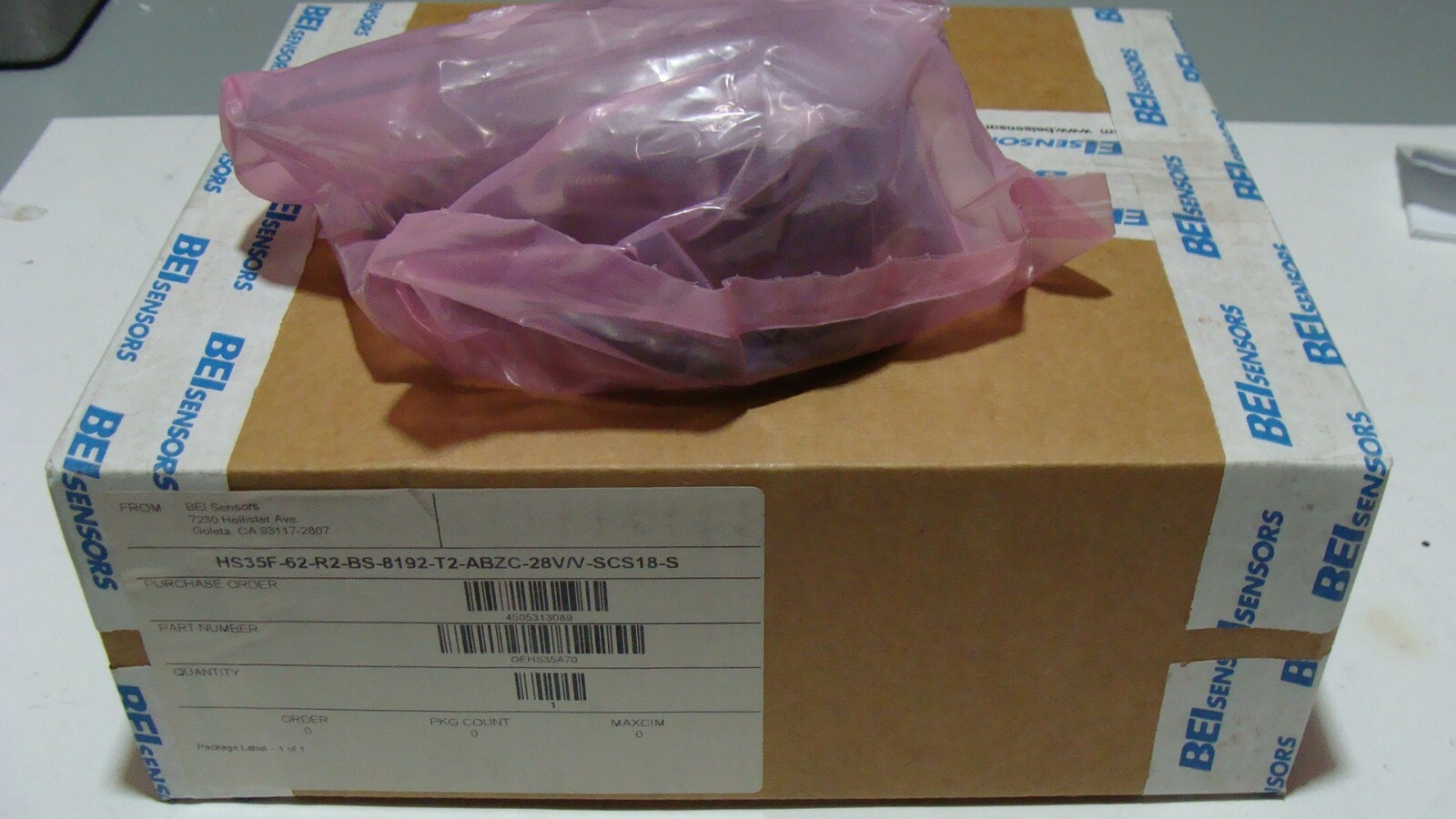 NEW BEI HS35F-62-R2-BS-8192-T2-ABZC-38V/V-SCS18-S OPTICAL ENCODER HS35F ...