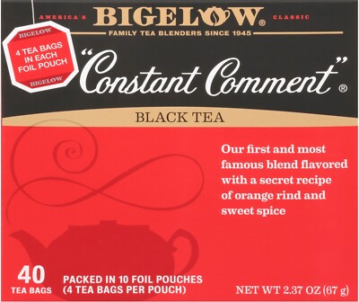 Bigelow Constant Comment Black Tea - 40 Bags | eBay