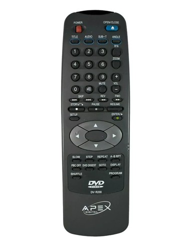 GENUINE Apex Digital Replacement DV-R200 Remote Control for DVD Player ...