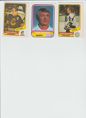 Lot of 3 WHA hockey cards | eBay