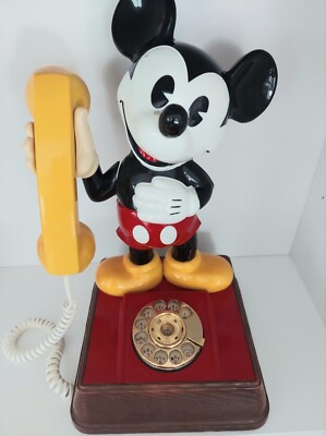VINTAGE The Mickey Mouse Phone Landline Rotary Dial Telephone 1976 ...