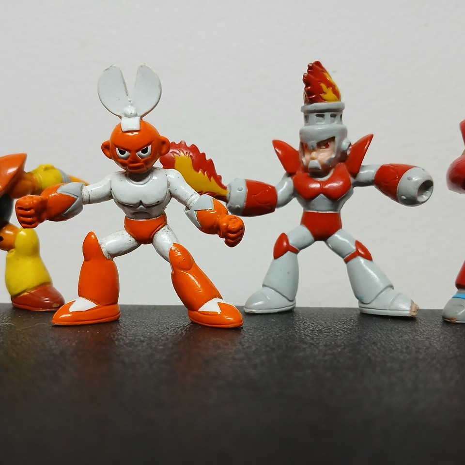 Bandai Capcom 1995 Mega Man Mini Vintage 2" PVC Action Figures Lot Of 6 ...