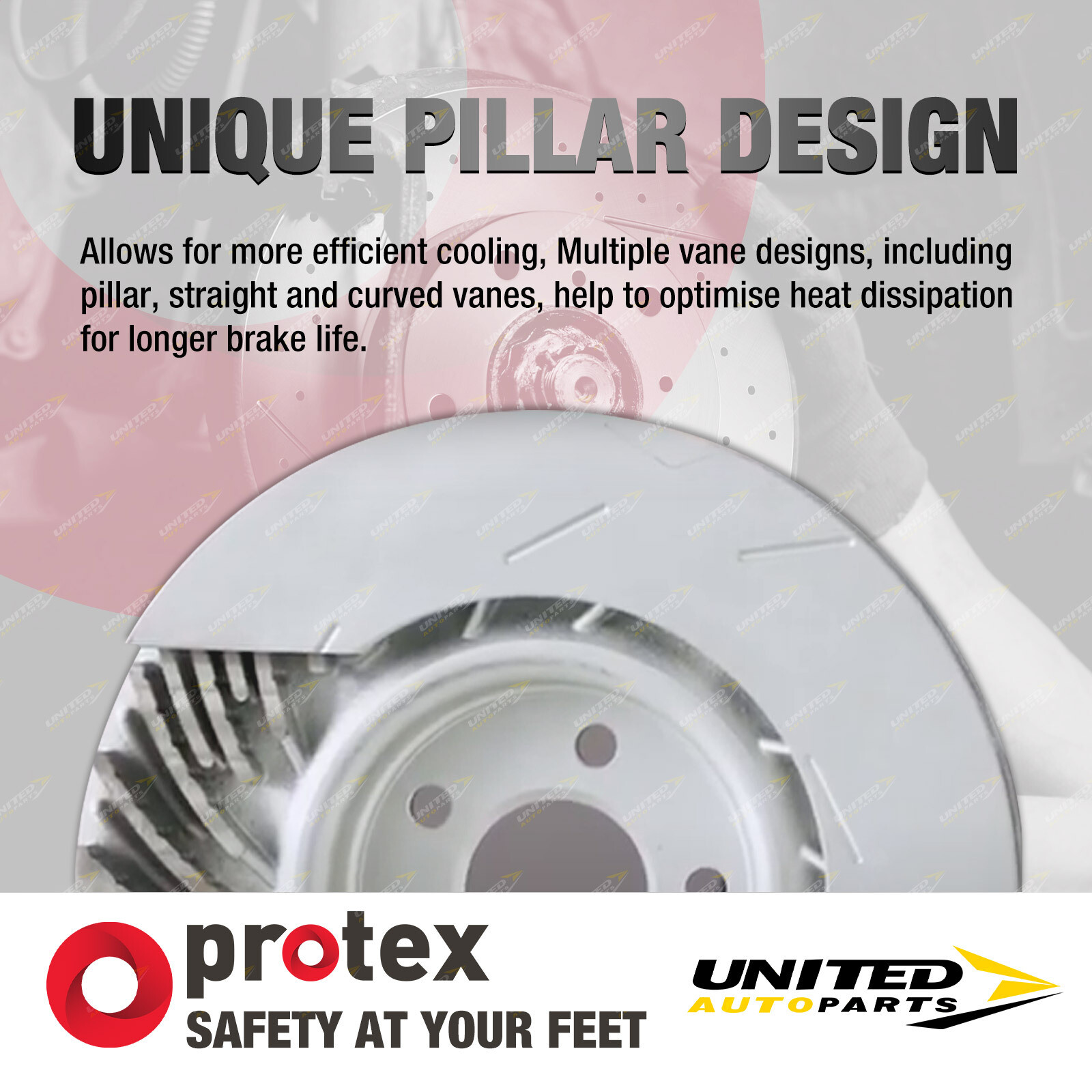 Pair Rear 4WD Vented Disc Brake Rotors for Toyota Landcruiser HZJ 70 73 ...