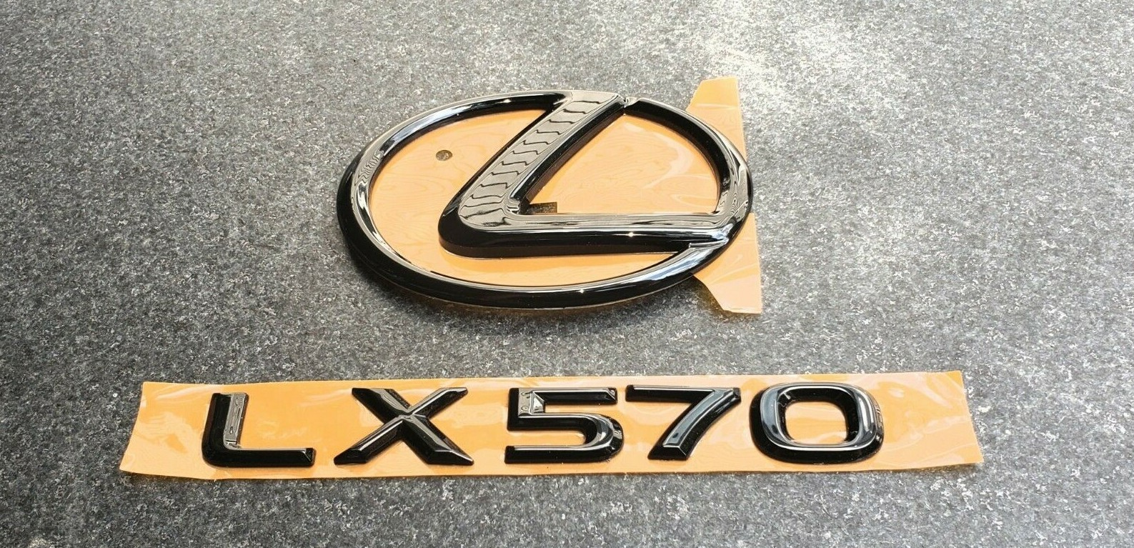FITS 08-19 LEXUS LX570 PEARL BLACK REAR EMBLEM 2014 2015 2016 2017 2018 ...