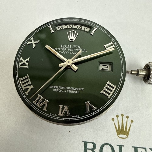 GENUINE Rolex 3055 President Movement Single Quick Set, Dial, Hands And ...