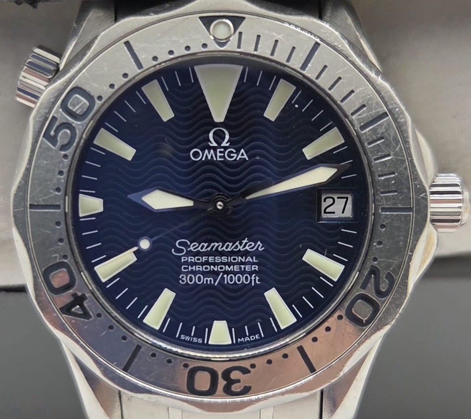Omega Seamaster 300M Chronometer Blue Wave Dial Professional Automatic ...