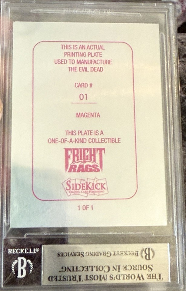 Sam Raimi Signed Evil Dead Fright Rags Trading Card Plate 1 of 1 | eBay