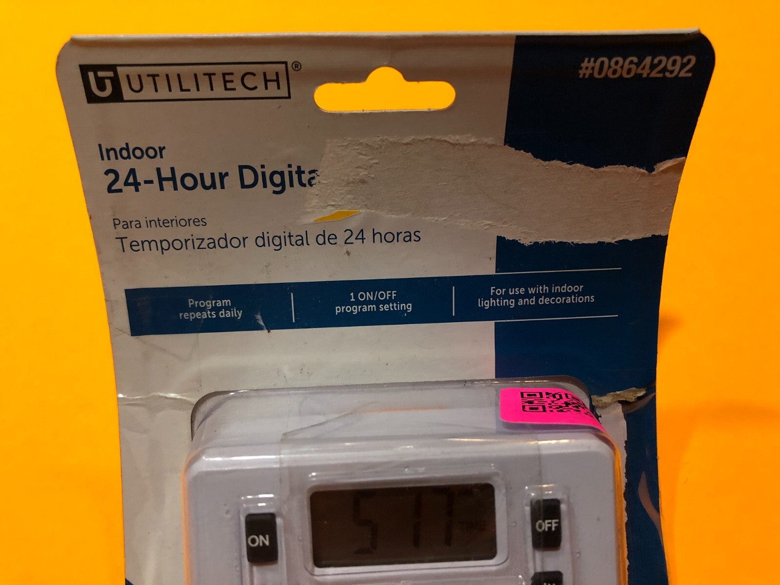 Utilitech 1-Outlet Plug-in Countdown Lighting Digital Timer Model #LTS ...