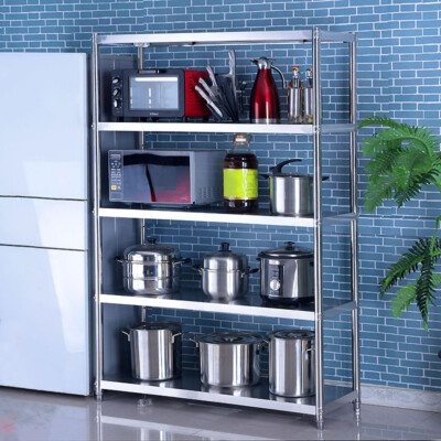 4/5 Tier Stainless Steel Shelving Racking Kitchen Catering Pantry ...