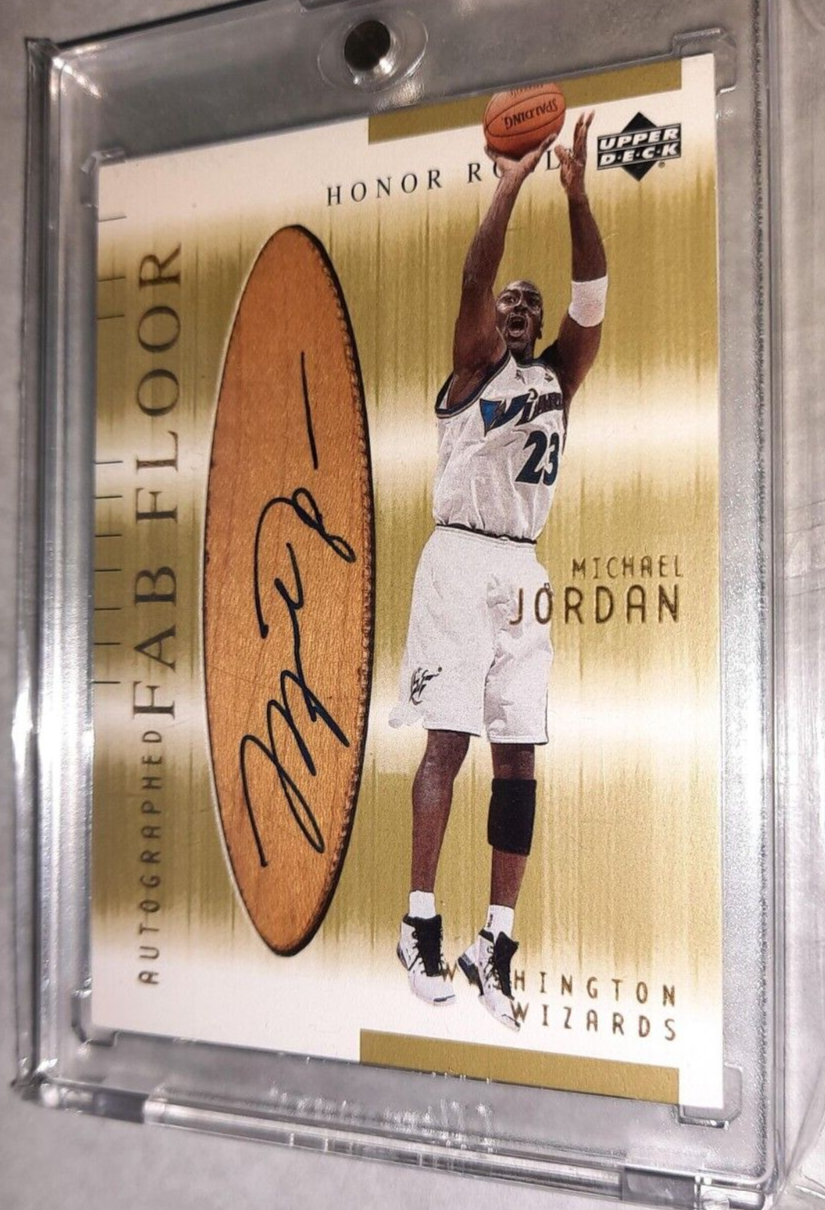 2001-02 Upper Deck Honor Roll Fab Floor Autographs MICHAEL JORDAN auto ...