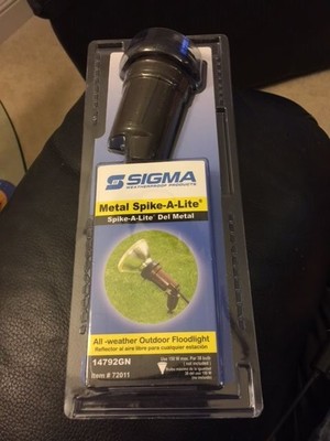 Sigma Metal Spike-A-Lite All Weather Outdoor Floodlight 14792GN New ...