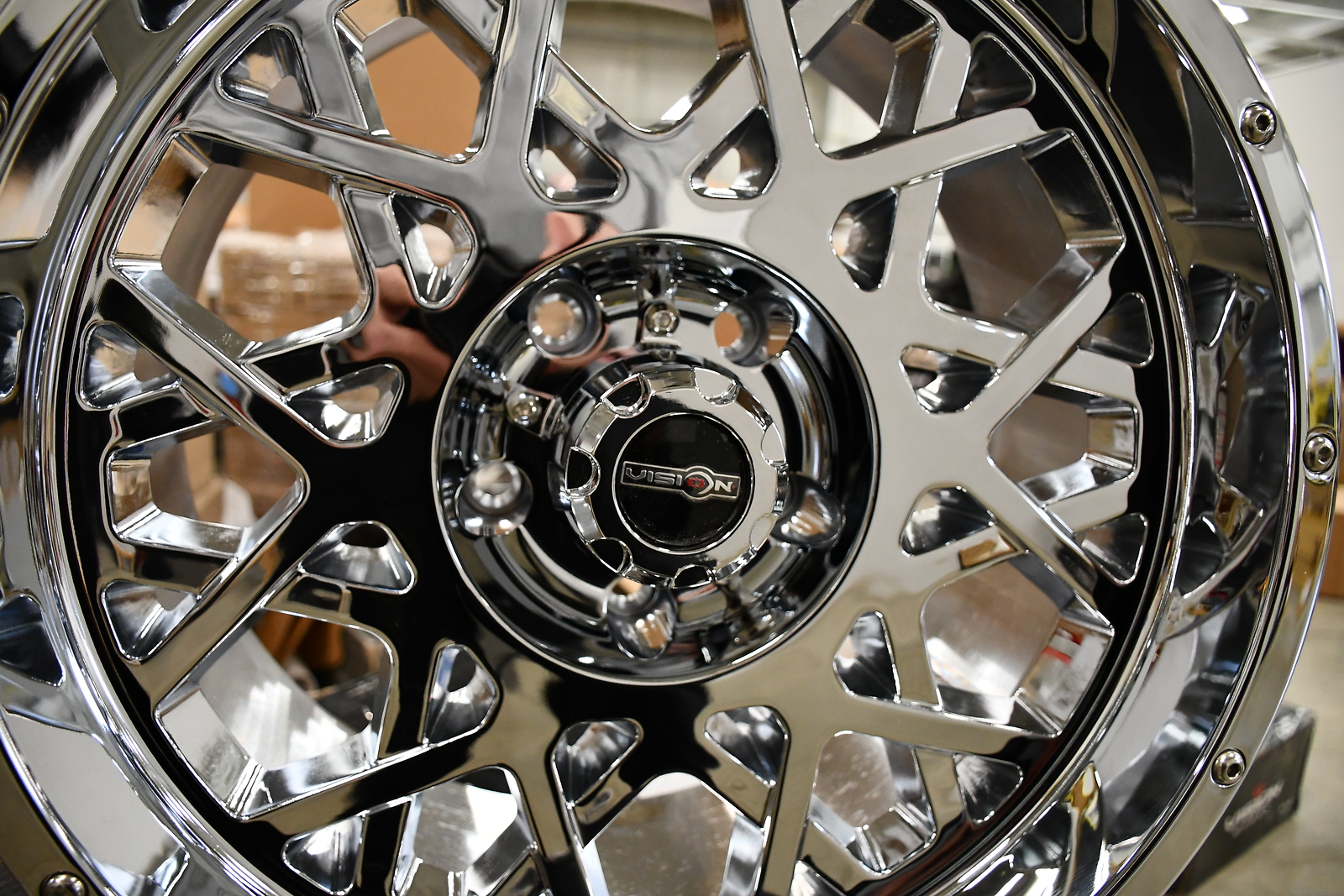 Set 4 20" Vision Off-Road 412 Rocker Chrome Wheels 20x9 6x135 Truck ...