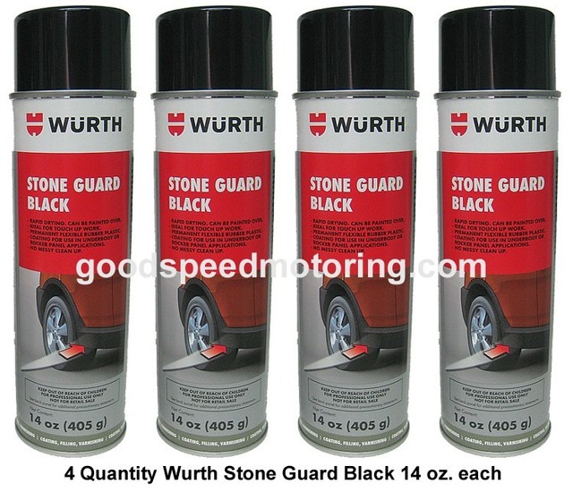 WURTH Stone Guard Spray Aerosol Black - 4 Pack 8890971 for sale online ...