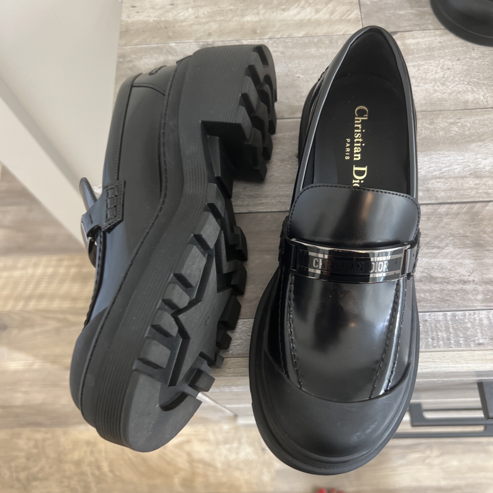 100% Authentic Dior Platform Loafers - Gem