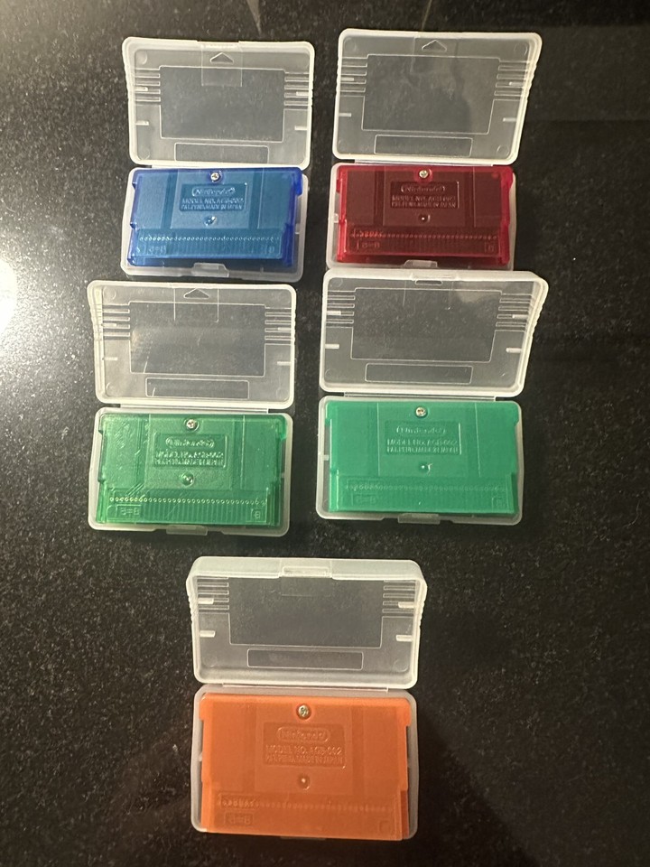 (5) Pokémon Emerald, Ruby, Sapphire, Leaf Green & Fire Red - Cartridges ...