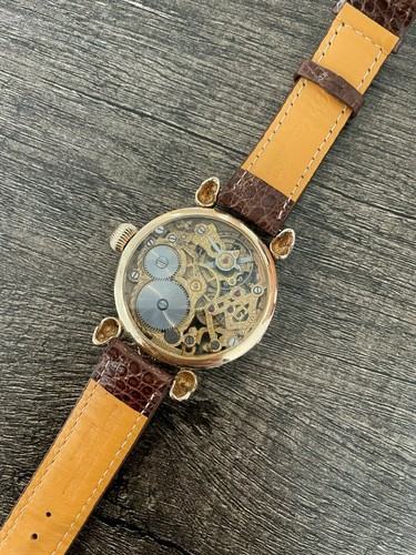 Extremely Rare Vintage OMEGA Gold Skeleton Masonic MEN's Watch Swiss | eBay