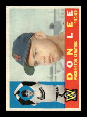 1960 Topps Baseball #503 Don Lee Washington Senators | eBay