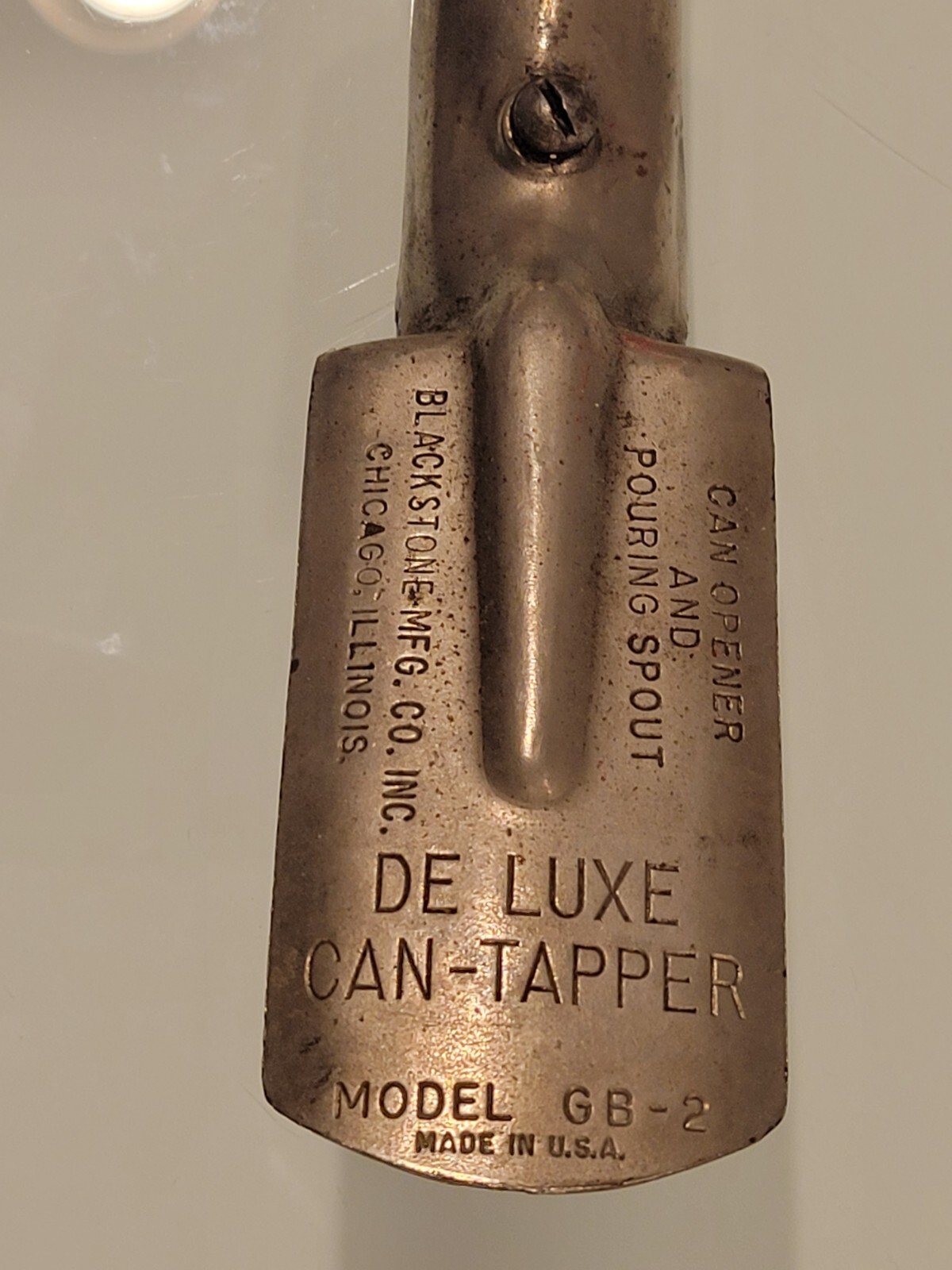 Vintage Blackstone De Luxe Oil Can tapper Opener & Pouring Spout Model ...