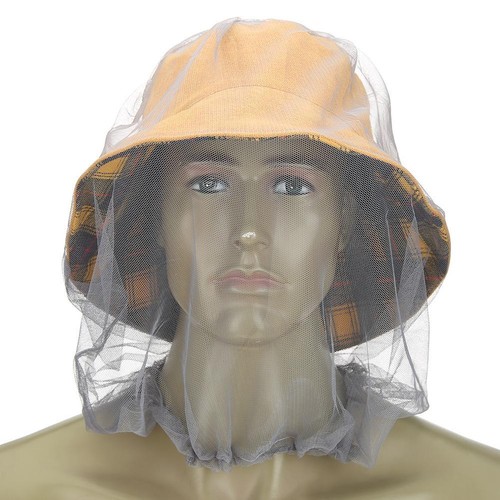Outdoor Fishing Cap Midge Insect Hat Bug Mesh Head Face Protector (Grey ...