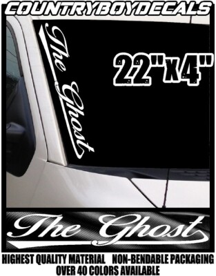 THE GHOST 22" Vinyl Decal Sticker Diesel Truck JDM Car Lifted Boost ...