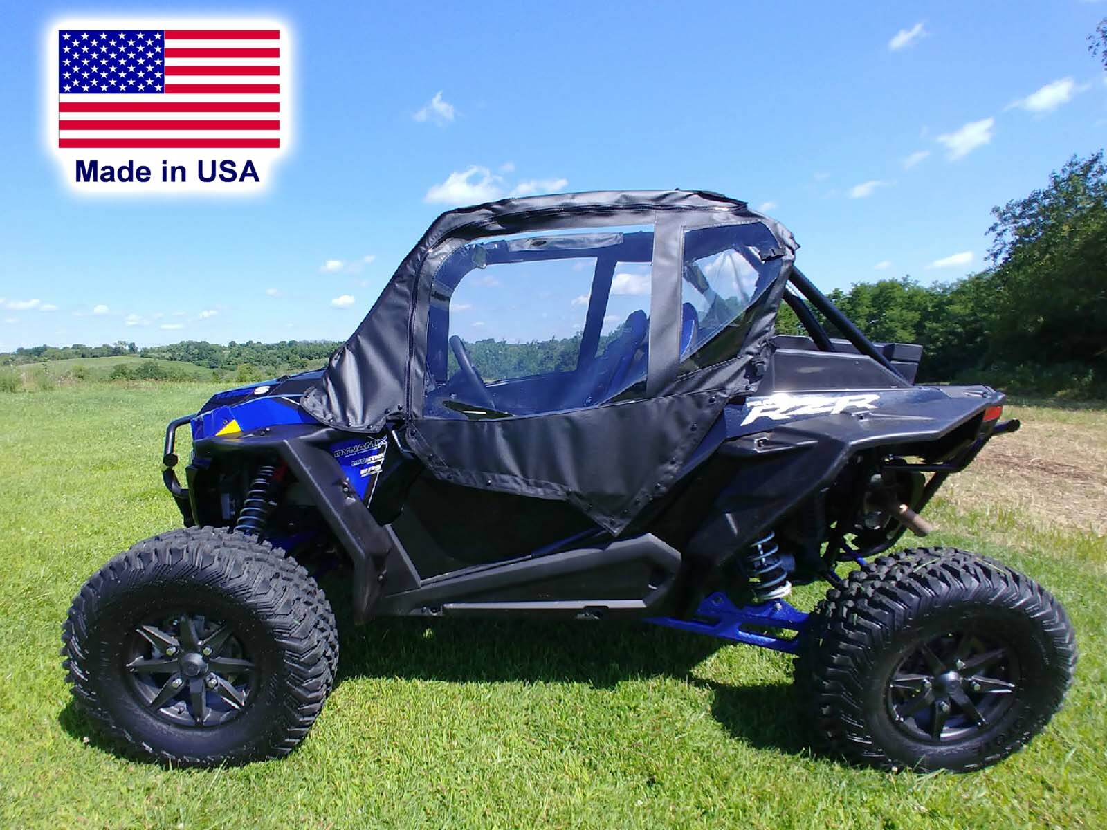 DOORS for RZR XP Turbo S - Vinyl Windows - Soft Material - Withstands ...