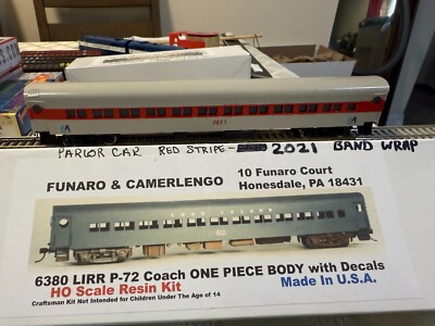 HO Scale LONG ISLAND RAILROAD PASSENGER COACH F&C P-72 PARLOR CAR #2021 ...