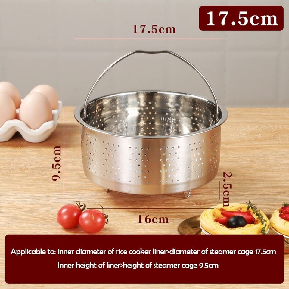 Insert Steamer Pot Food Steamer Basket Stainless Steel Drain Basket ...