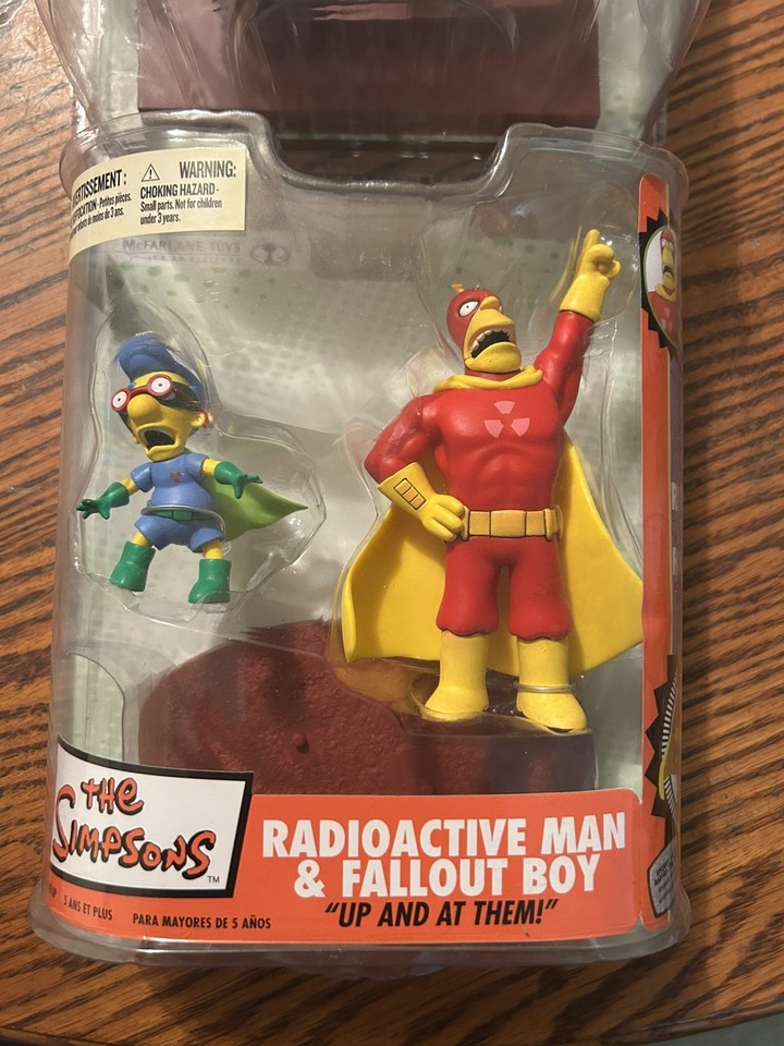 The Simpsons Clown Homer & Radioactive Man & Fallout Boy Figures Lot ...