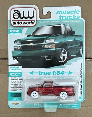 AUTO WORLD ULTRA RED CHASE 2005 CHEVY SILVERADO SS CUSTOM MUSCLE TRUCKS ...
