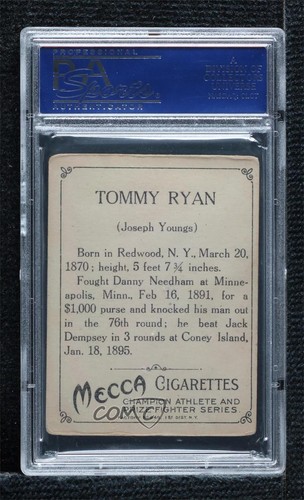 1910 ATC T220 Champion Athlete & Prize Fighter Series - Tommy Ryan ...