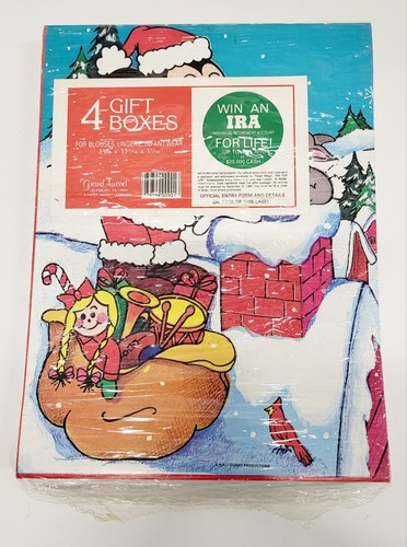 New Sealed Vintage Disney Mickey Mouse Christmas Gift Boxes Set Of 4 | eBay