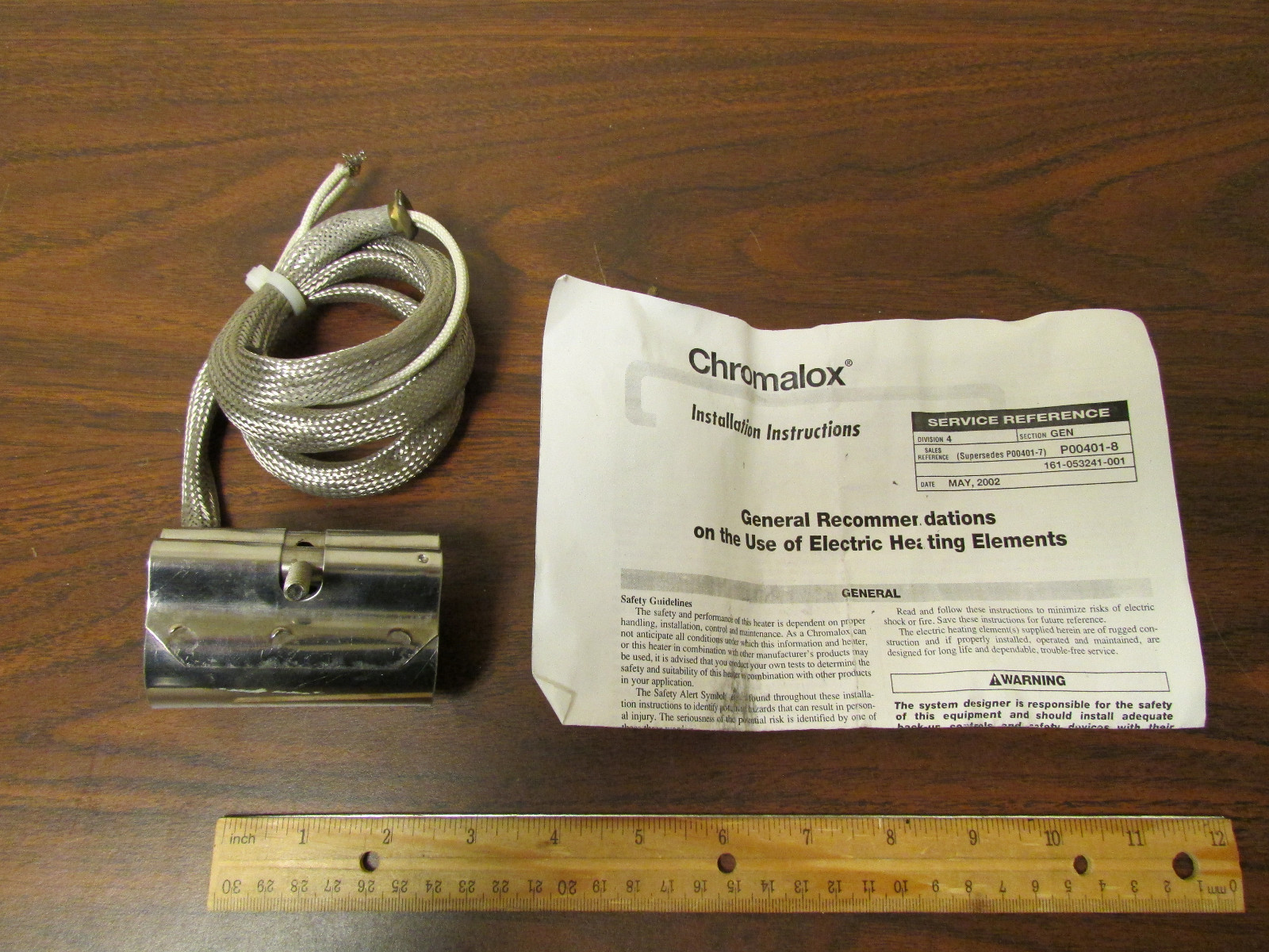 Omega Chromalox Heating Element HBA-103027/120V New | eBay