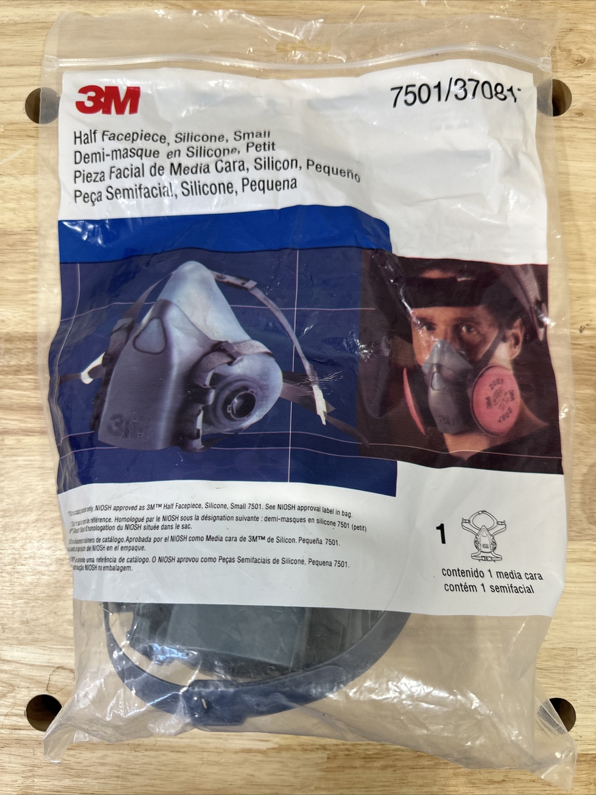 3M 7500 7501/37081 Series Professional Half Facepiece Respirator ...