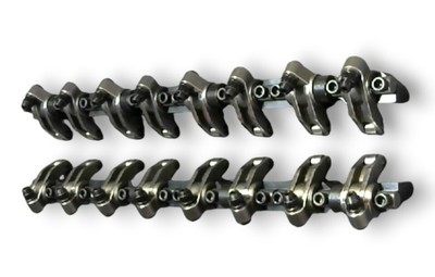 Chevy GM LS3 Shaft Mount 1.7 Ratio DNA® Stainless Steel Roller Rocker ...