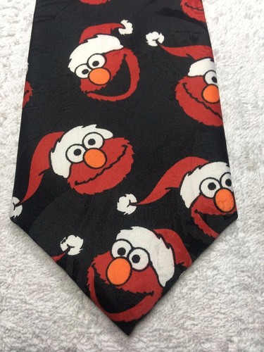 SESAME STREET MENS TIE CHRISTMAS ELMO 4 X 58 | eBay