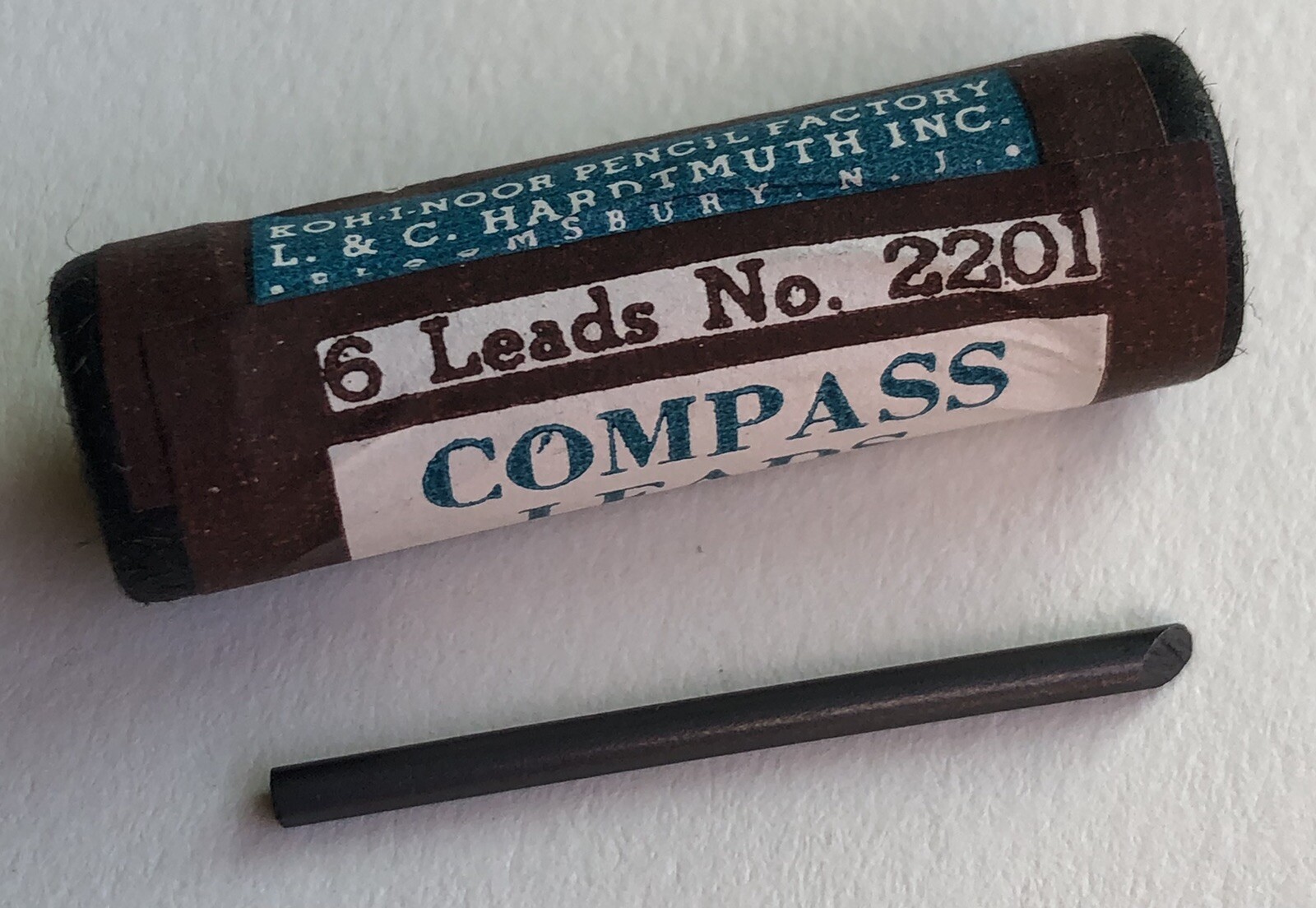 Vintage Koh-I-Noor Hardtmuth 2mm Compass 4H Lead No. 2201 NOS Tube Of 6 ...