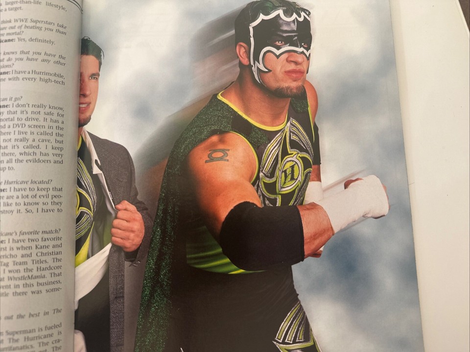 WWF Magazine April 2003–HURRICANE Cover And Fold Out Poster. Randy ...