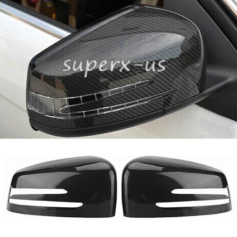 Carbon Fiber Wing Mirror Cover Caps for Mercedes Benz W204 W176 W212 ...