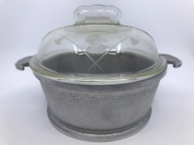 Vintage Guardian Service Cookware Aluminum Casserole/Pot w/ Glass Domed ...