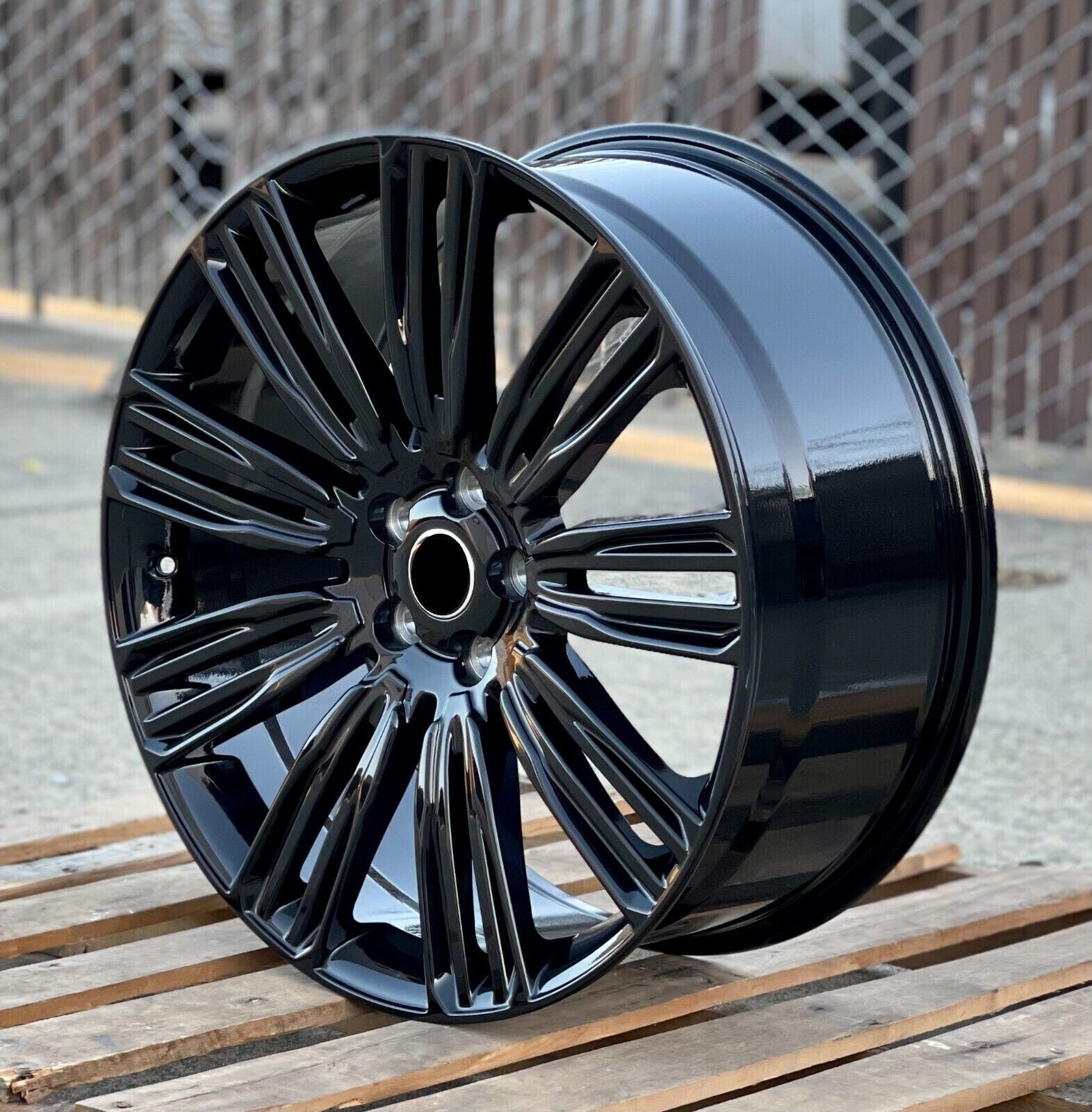 24 inches Gloss Black Wheels 24x10 5x120 Land Rover Range Rover & Sport ...