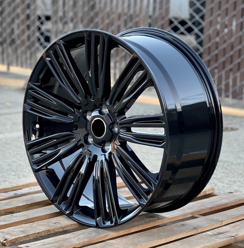 24 inches Gloss Black Wheels 24x10 5x120 Land Rover Range Rover & Sport ...
