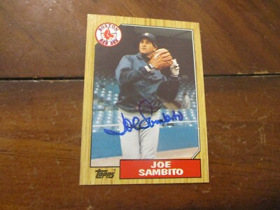 1987 TOPPS JOE SAMBITO AUTOGRAPHED CARD | eBay
