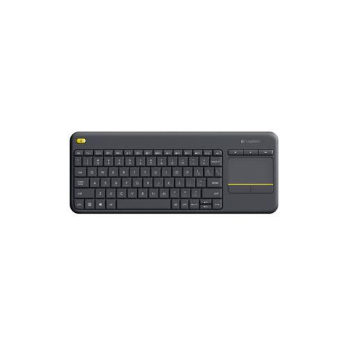 Logitech K400 Plus Wireless Keyboard RF Connectivity Black USB ...