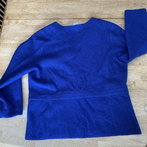 Talbots Wool Blazer Jacket Sweater Dark Blue | eBay