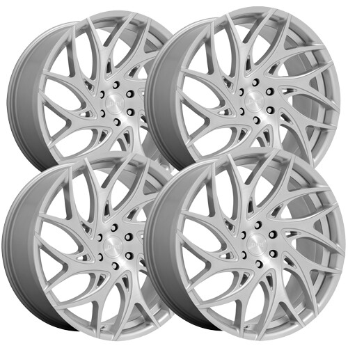 (Set of 4) Dub S261 G.O.A.T. 24x10 5x5" +10mm Brushed Wheels Rims 24 ...