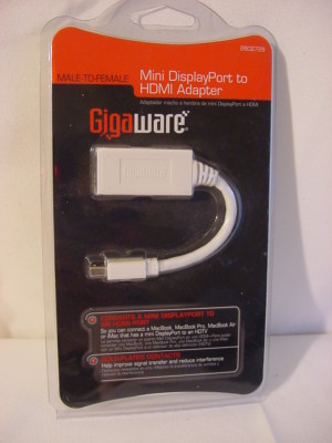NEW SEALED GIGAWARE MINI DISPLEY PORT TO HDMI | eBay