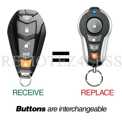 New Replacement Dei Viper 4 Button Keyless Remote Key Fob Control For ...