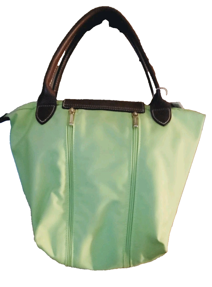 Longchamp Le Pliage Small Neon Green & Black | eBay
