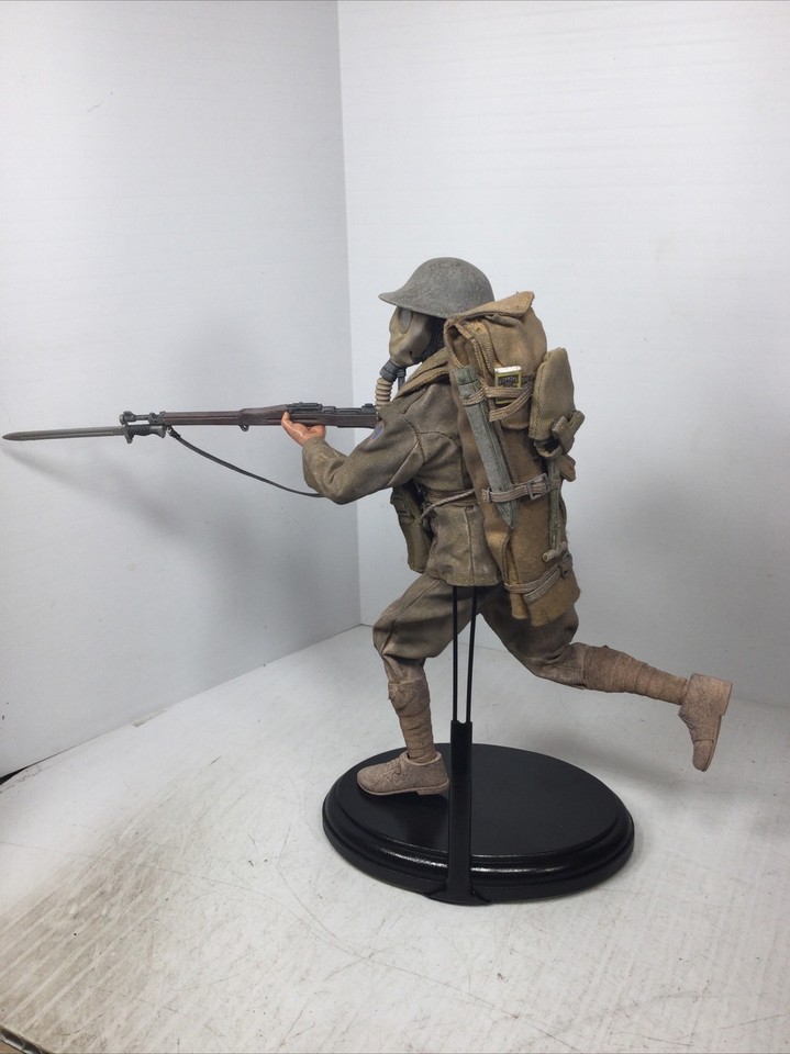 1/6 HASBRO GI JOE US ARMY WW1 A.E.F. DOUGHBOY CHARGING FRANCE 1903 ...
