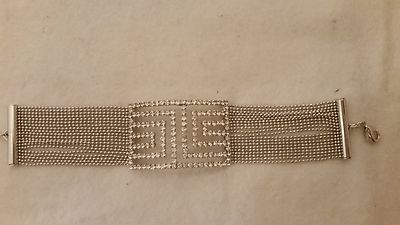 Crystal 7 Inch Silver Chain Bracelet | eBay